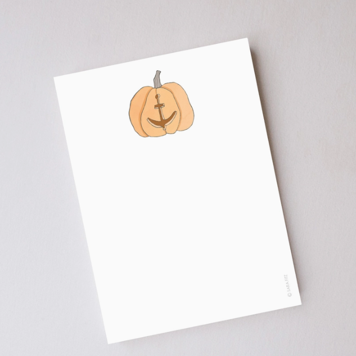 Anchor Pumpkin Notepad – The Spotted Whale