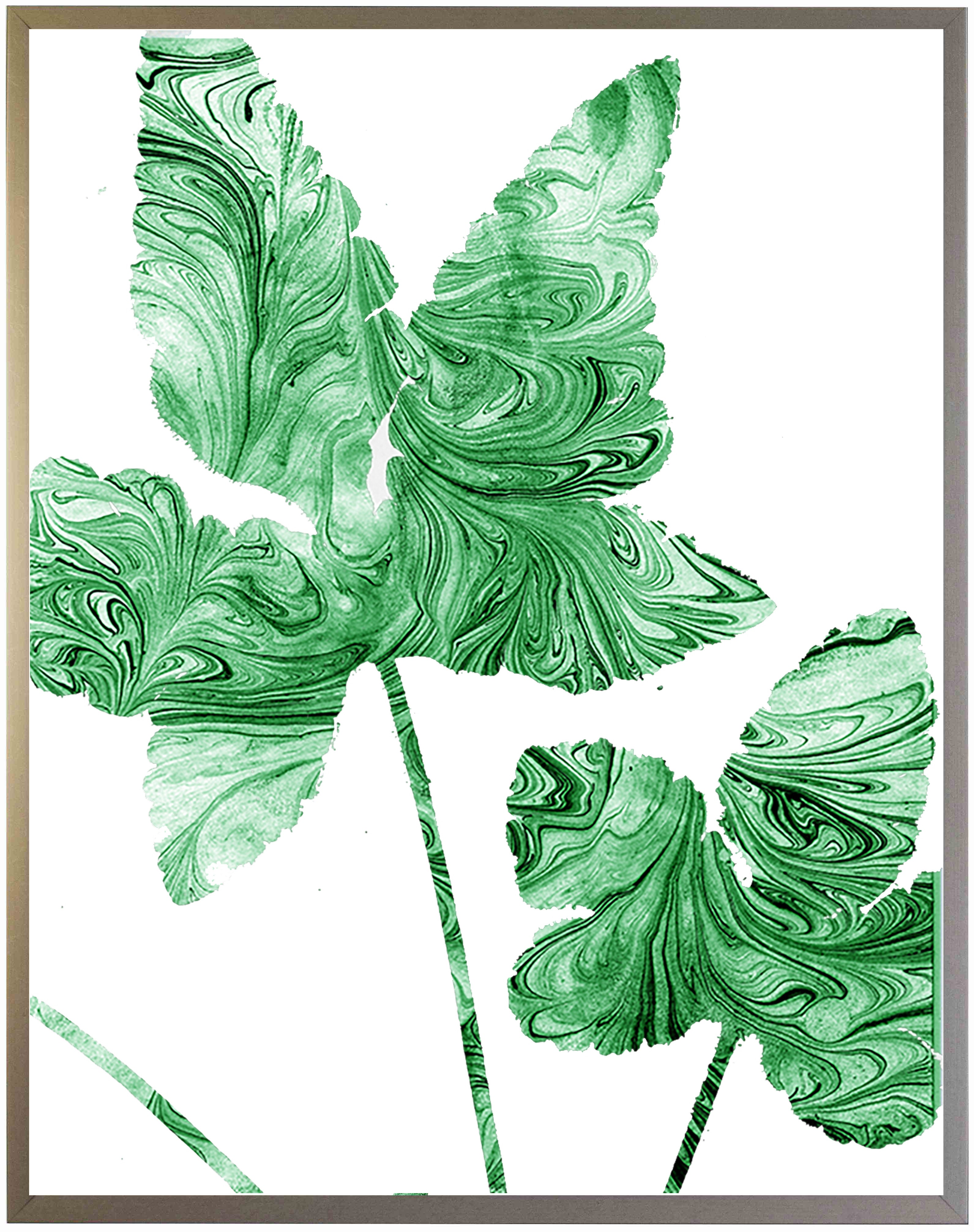 Green Marbled Leaves F - Online Only – The Spotted Whale