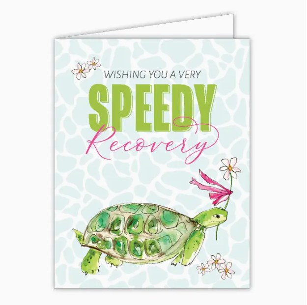 Greeting Card - Handpainted Hope You're Feeling Bright & Better Soon S ...