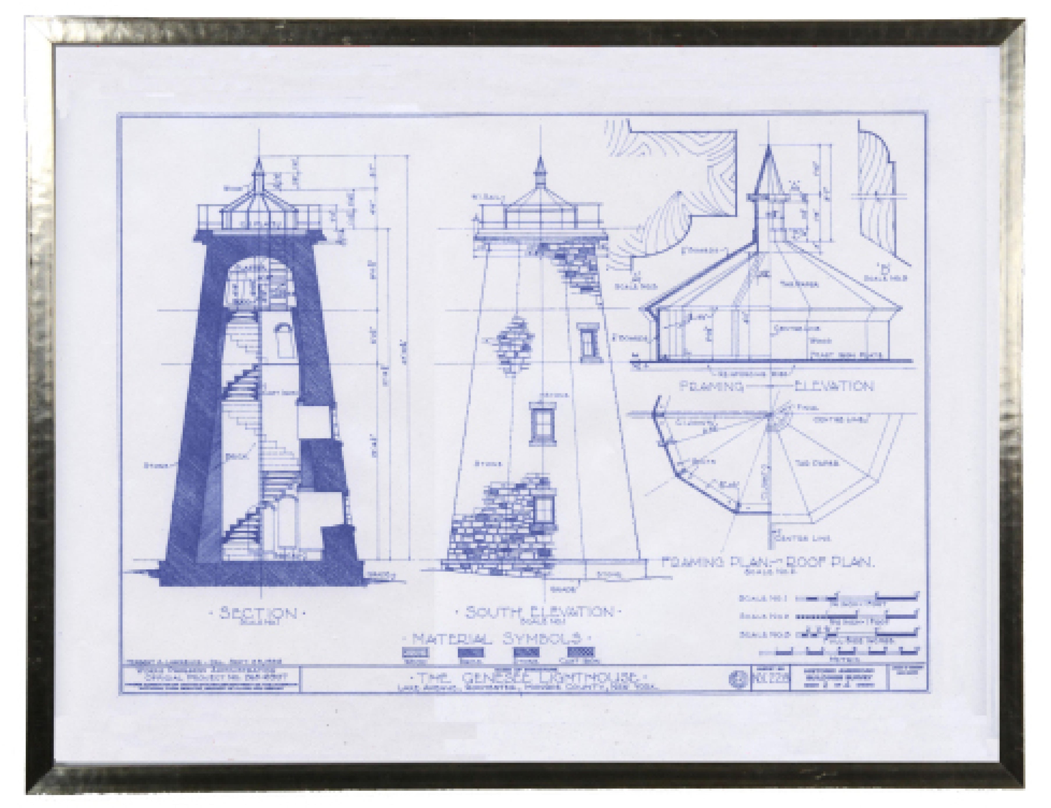 Small Genesee Lighthouse Blueprint - Online Only – The Spotted Whale