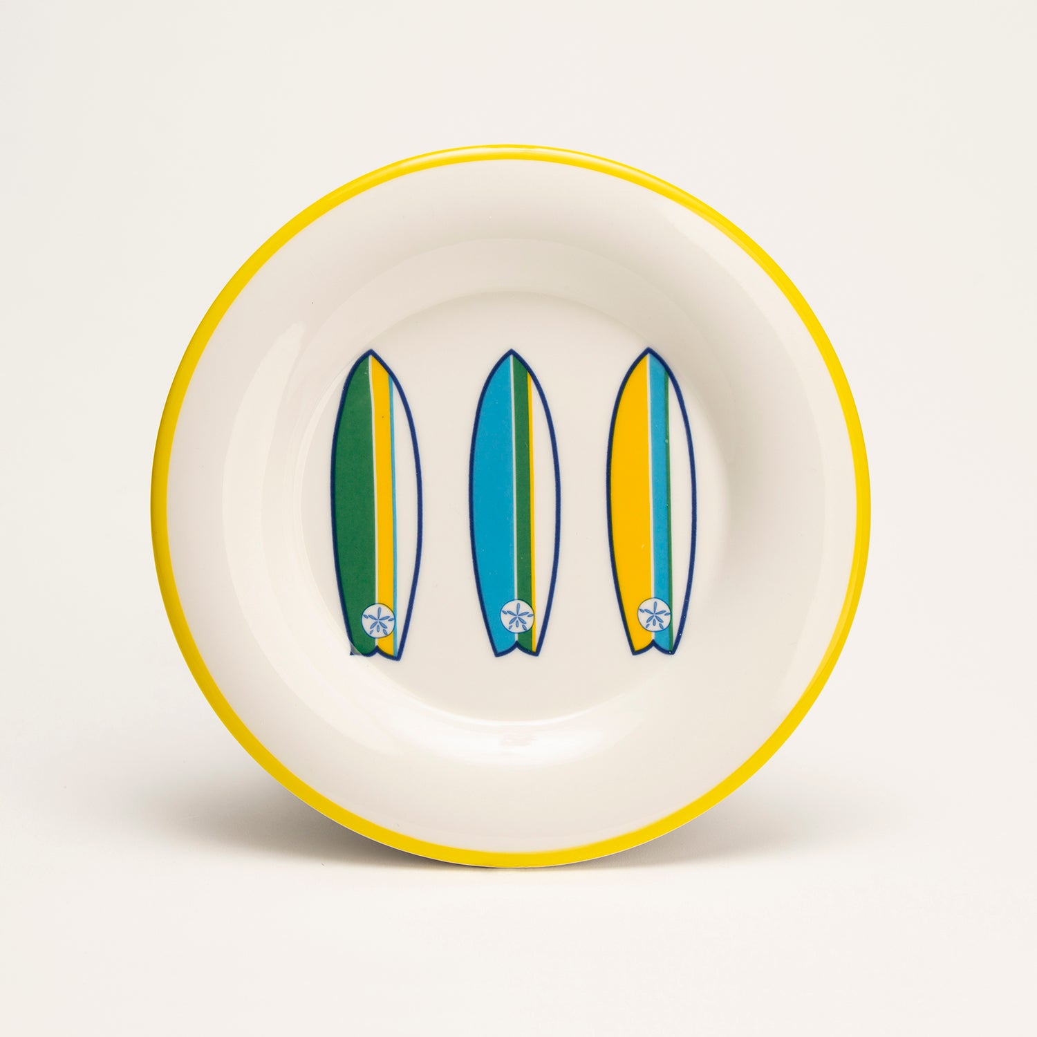 Surfboard Round Plate – The Spotted Whale